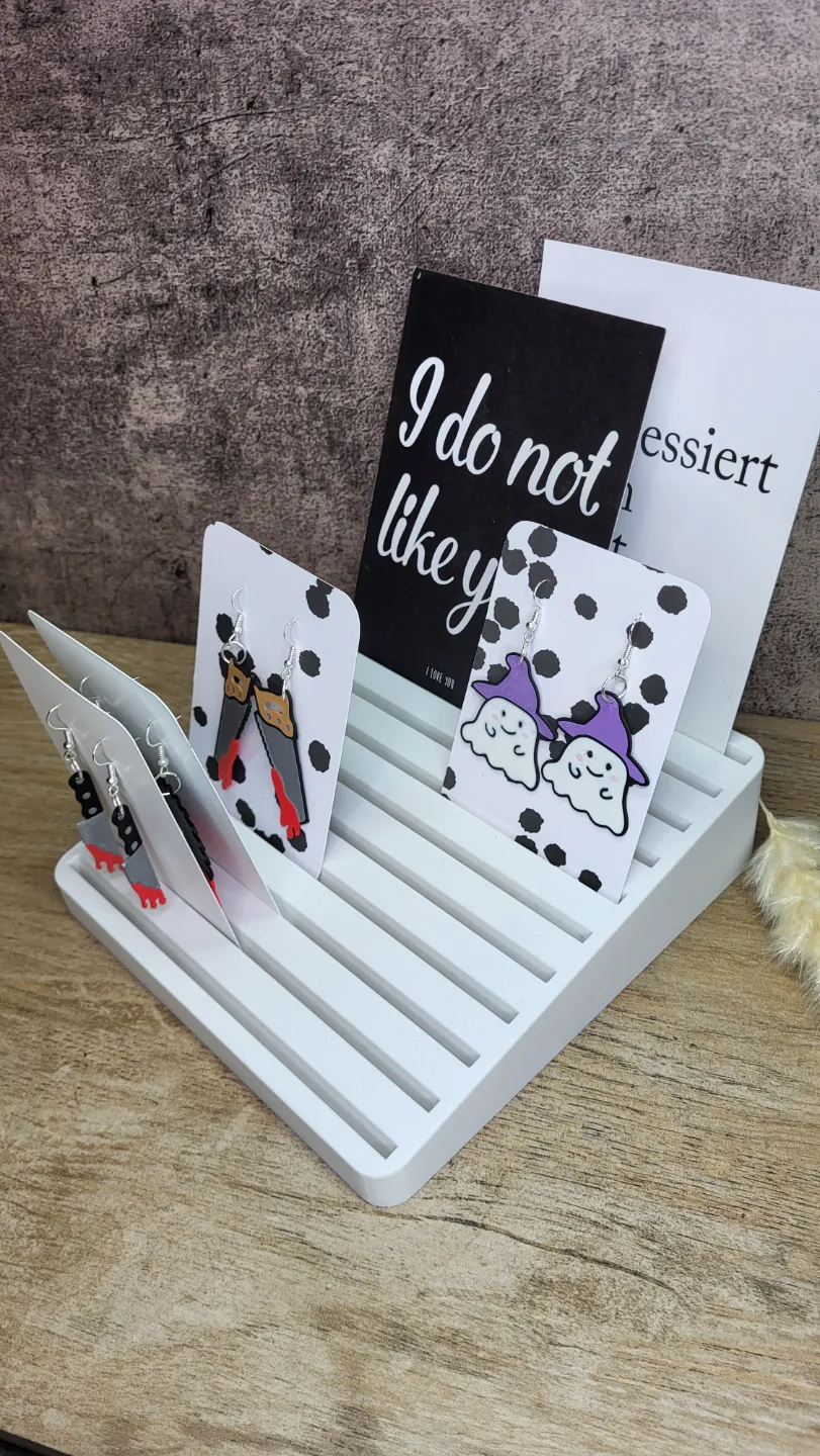 Postcard Ear-Ring Display by Art Design. 3D MakerWorld: Download Free ...