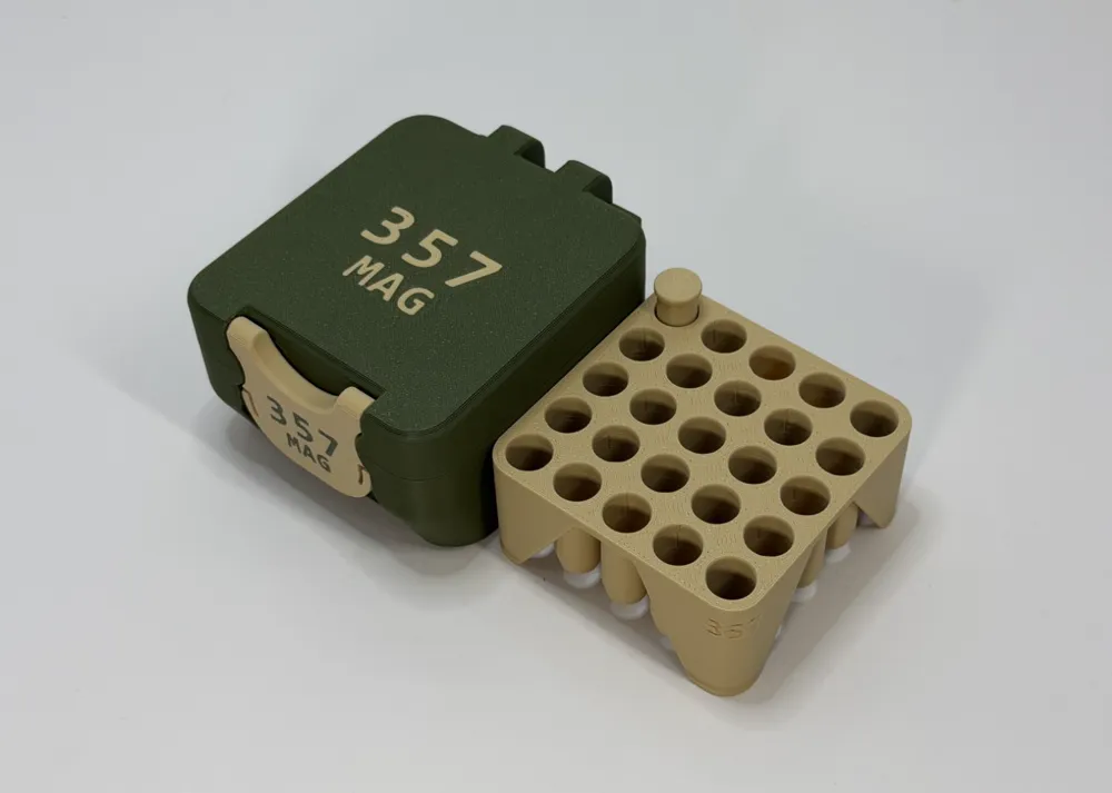 弹药盒 - 357 Mag - 迷你 - 25发 - 免费 3D 打印模型 - MakerWorld