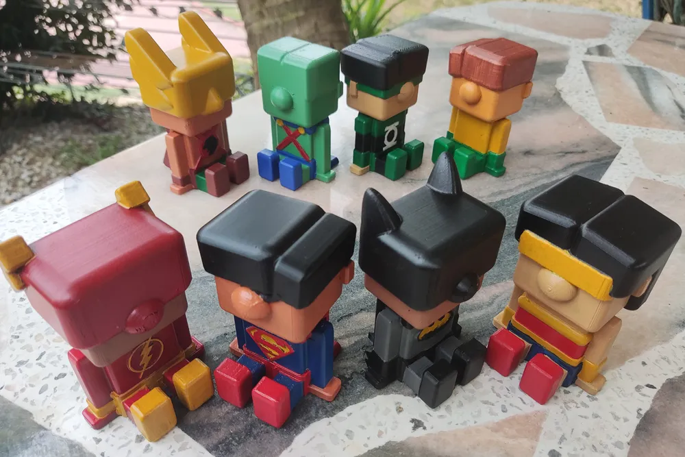 Justice League Chibi bobblehead by fay3dlab - MakerWorld