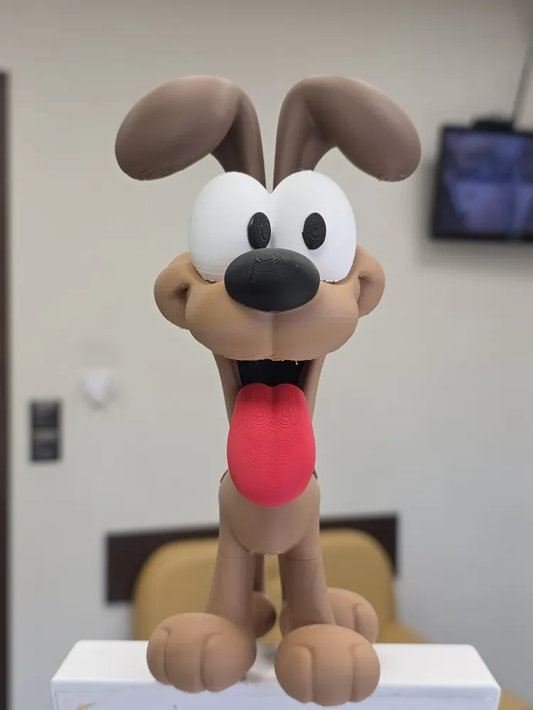 Odie (Garfield) - No AMS - Easy assembly - Free 3D Print Model - MakerWorld