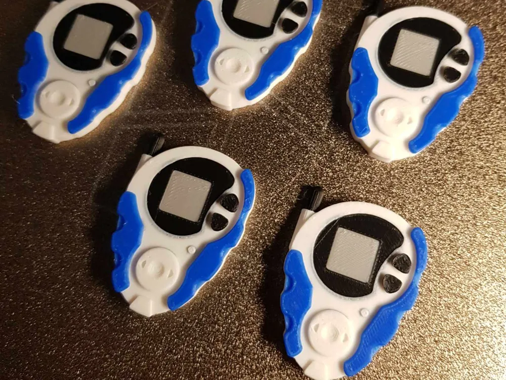 Digimon Adventure 2 - D3 Digivice Keychain by Kuga - MakerWorld