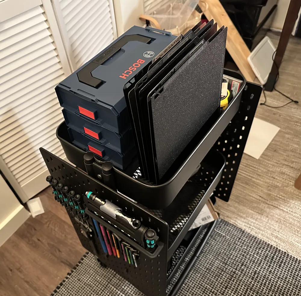 Bambu Bed Holder with Mounting Holes Remixed by freejstn - MakerWorld