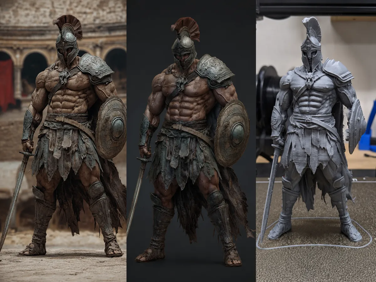 Gladiator of Olympus - Free 3D Print Model - MakerWorld