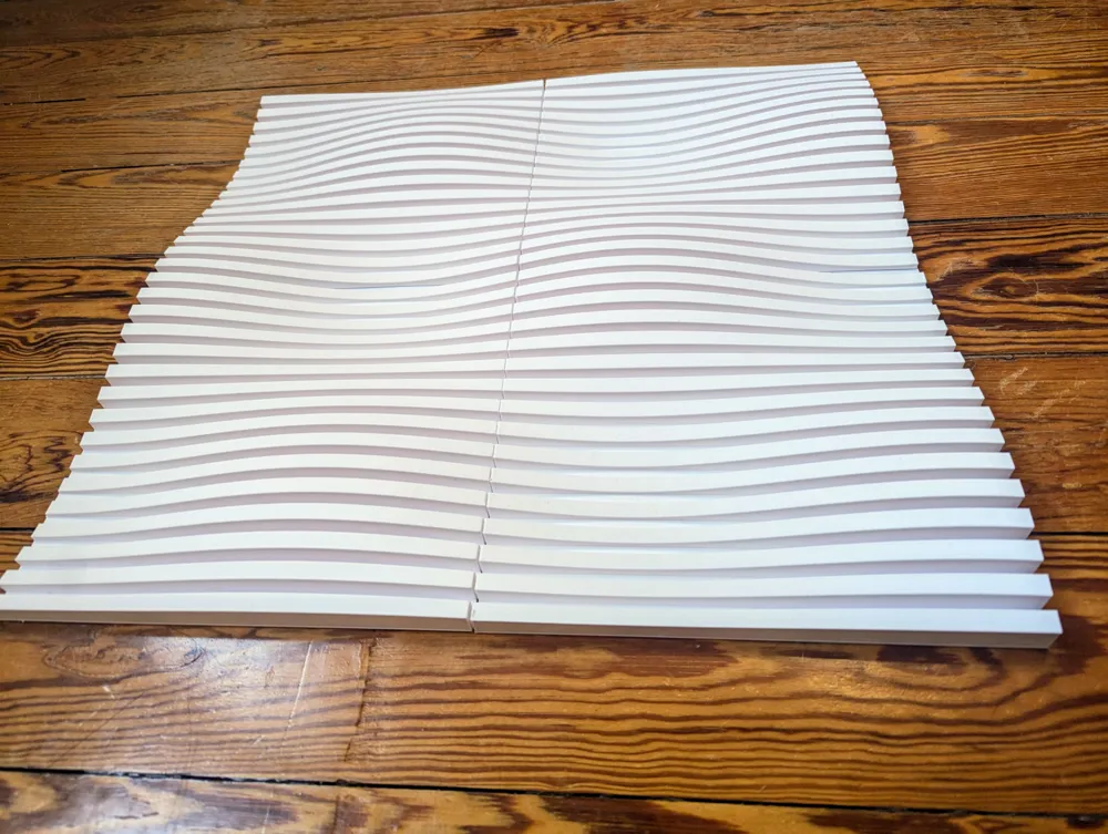 3D Sinus Wave Wall Art by sephren - MakerWorld