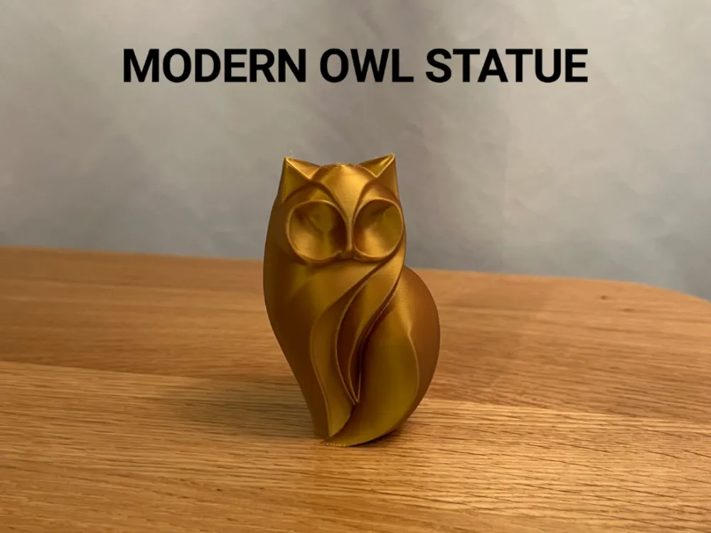 Modern Owl Statue - Free 3D Print Model - MakerWorld