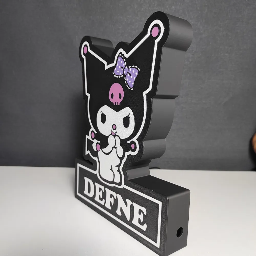 Custom name Kuromi Lightbox by dgncglr MakerWorld: Download Free 3D Models
