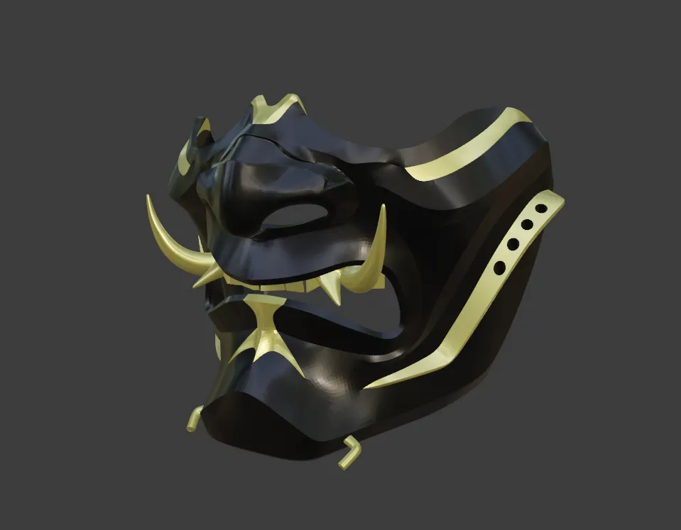 Guardians Scowl - Ghost of Tsushima mask by ShQ@r.Ok - MakerWorld