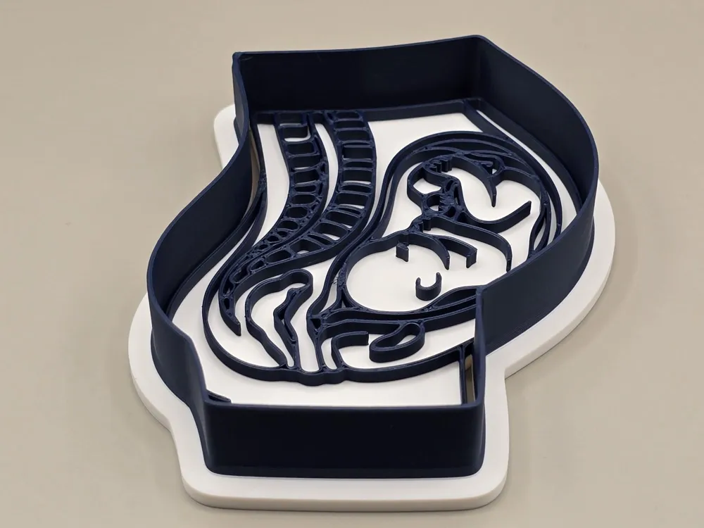 Pregnant Woman Anatomy Baby Womb Cutter Stamp - Free 3D Print Model ...