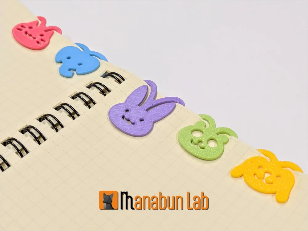 Kawaii Animal Paper Clips by Manabun Lab MakerWorld: Download Free 3D ...