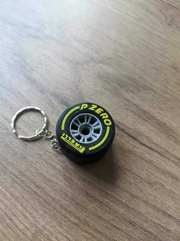 F1 wheel keychain by joskabuben - MakerWorld