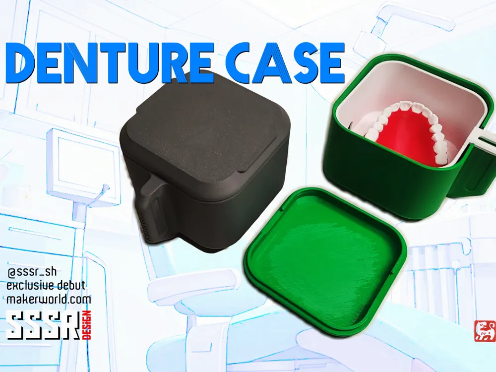 Denture Case - Free 3D Print Model - MakerWorld