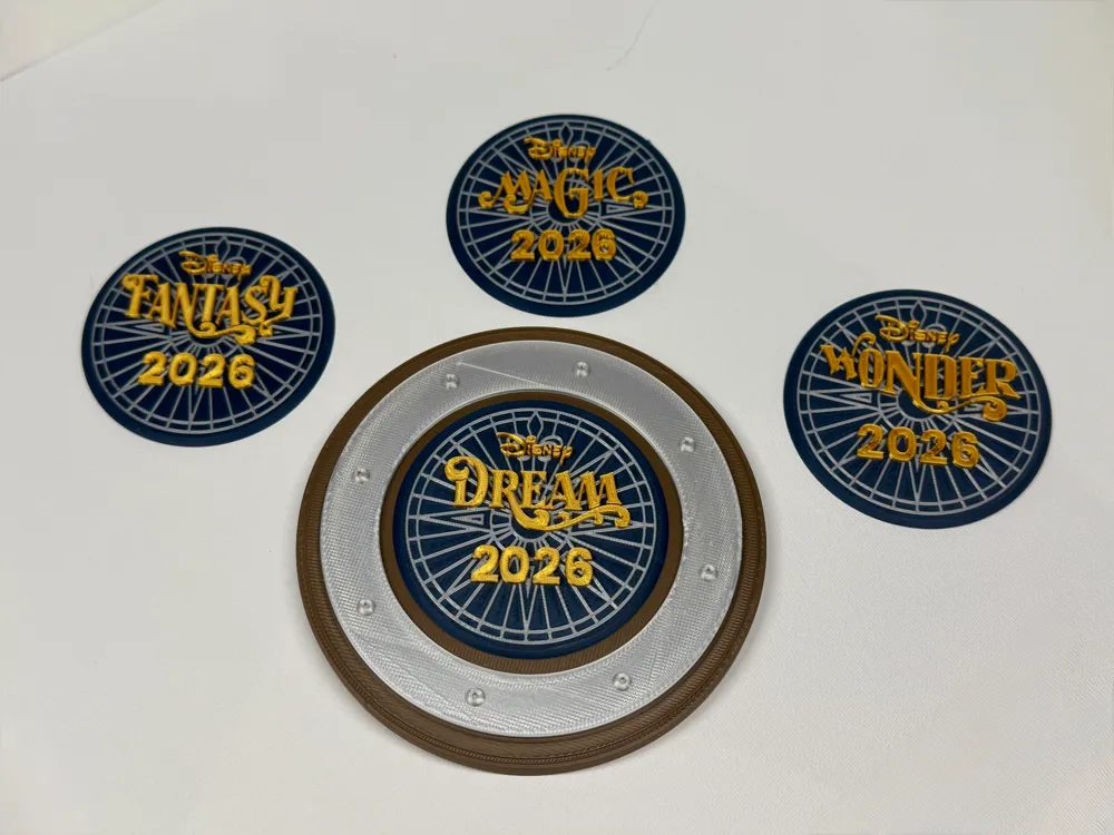 Disney Cruise (Original 4 Ship) Stateroom Magnet - Free 3D Print Model ...