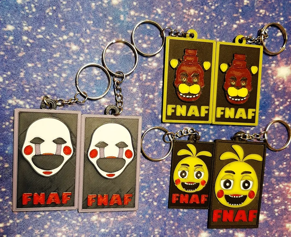 FNAF keychains by killingseed - MakerWorld