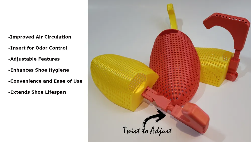 Ventilated Shoe Tree - Free 3D Print Model - MakerWorld