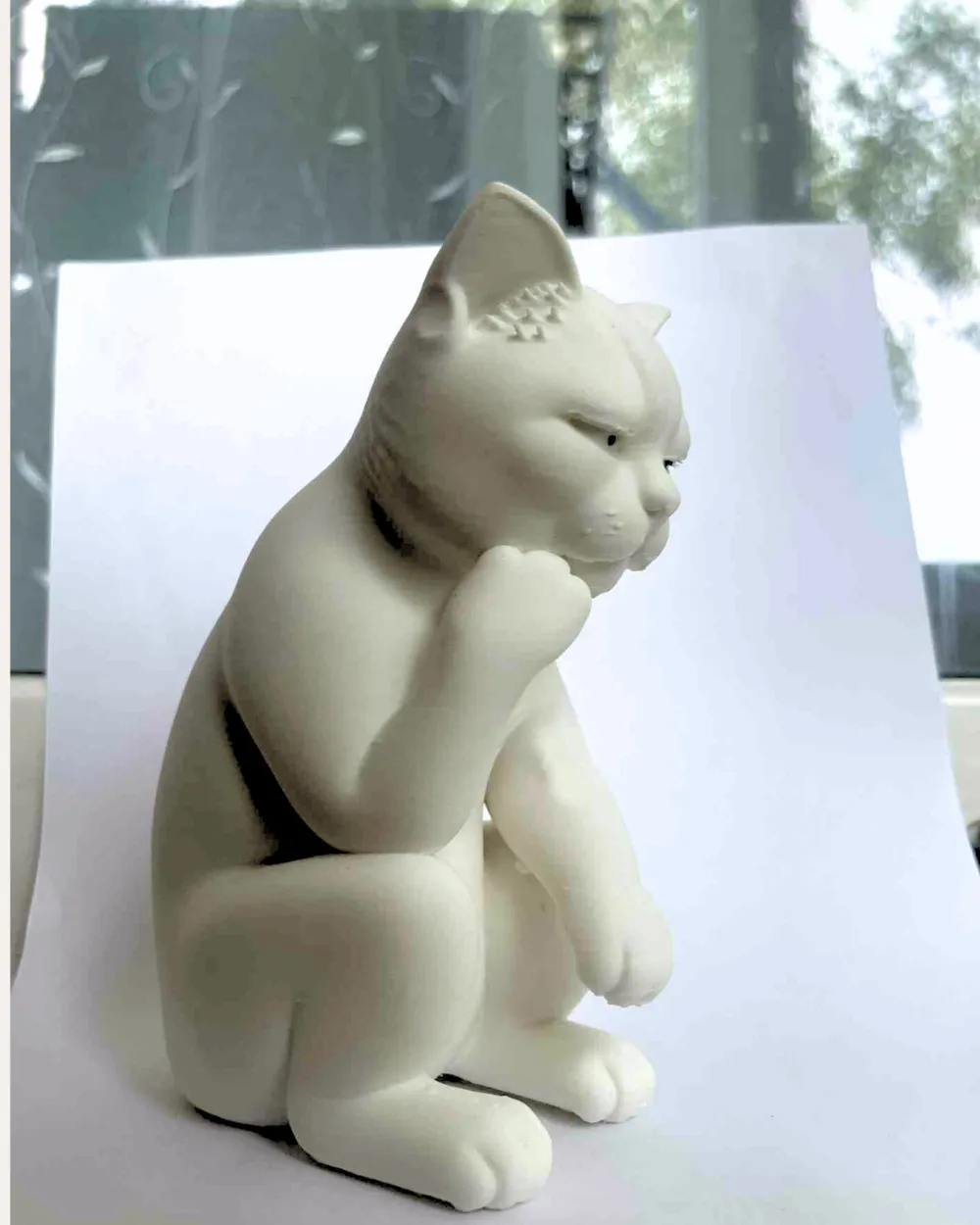 Greek Philosopher Thinker Cat - Free 3D Print Model - MakerWorld