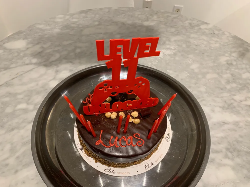 Level Unlocked Cake Topper by SWElite - MakerWorld