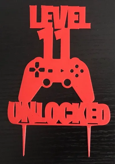 Level Unlocked Cake Topper by SWElite - MakerWorld