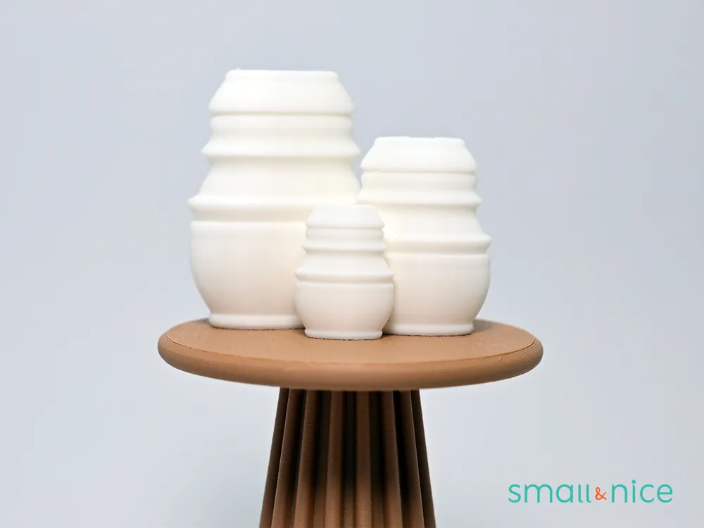 Bia Tiny Vases - Mini Home Decor - Free 3D Print Model - MakerWorld