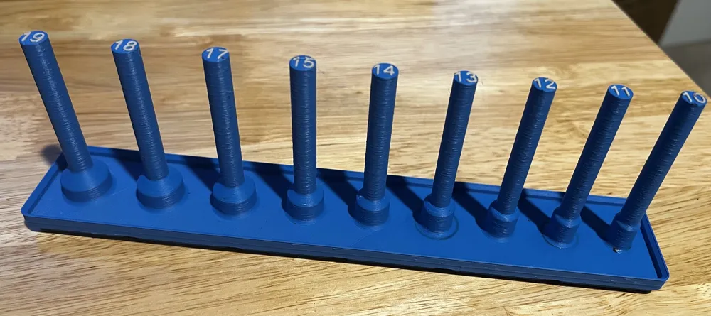Gridfinity Metric & SAE Socket Holder 1/4"Reg&Deep - Free 3D Print ...