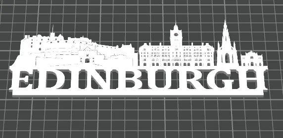 Edinburgh - Skyline decoration - Free 3D Print Model - MakerWorld