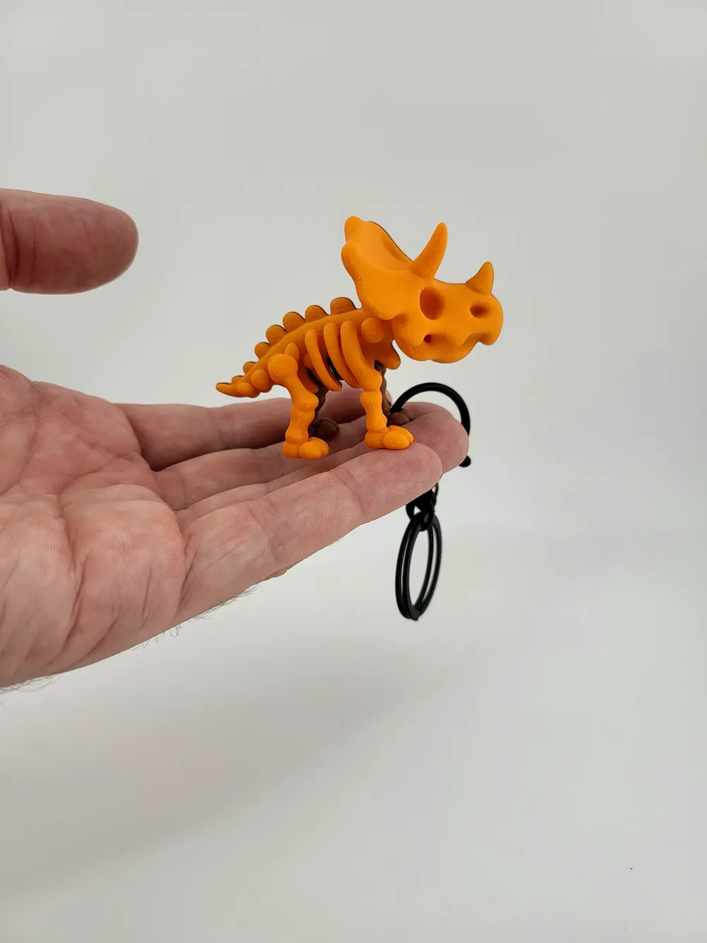 Kawaii Triceratops Keychain Cute Dinosaur key - Free 3D Print Model ...