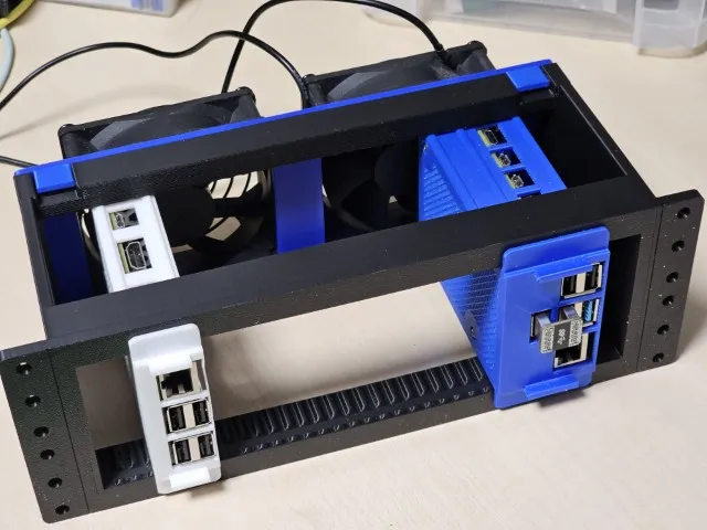 Raspberry Pi Blade Cage Gen2.5 (80mm Fan Mount) by Yukihiro MakerWorld ...