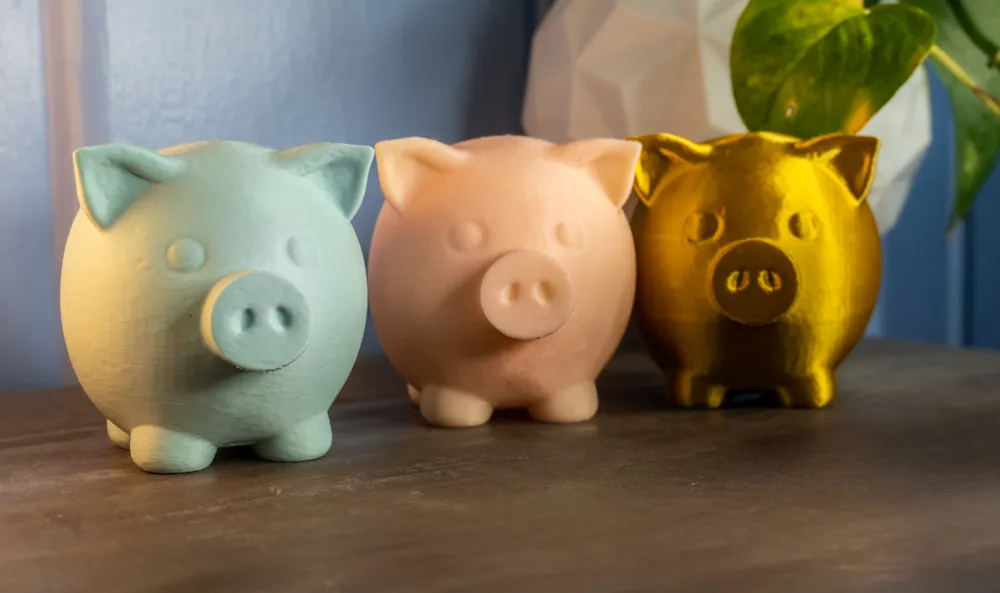 Chubby Round Rubber Desk Pig by Creations By ClarkMakerWorld: Download ...