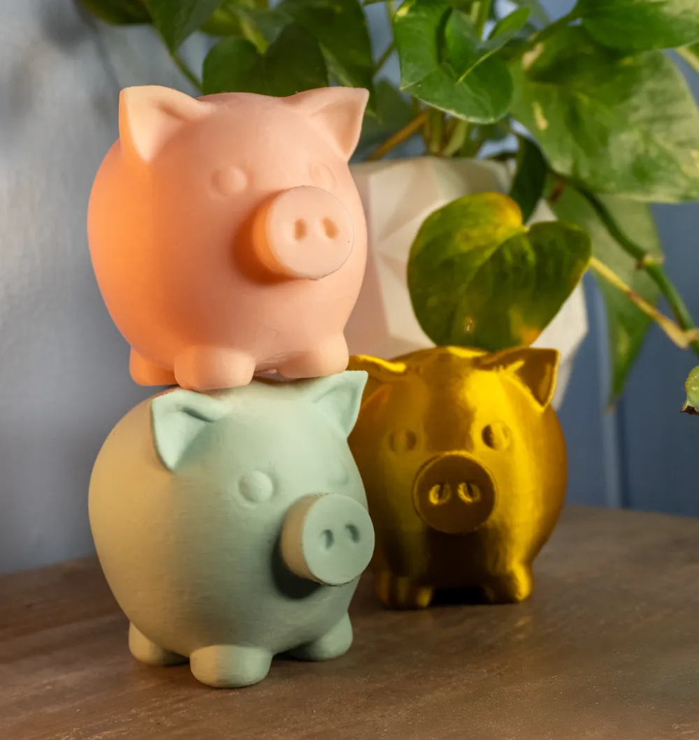 Chubby Round Rubber Desk Pig by Creations By ClarkMakerWorld: Download ...