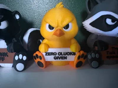 Pintinho Zangado / Rabugento com Slogan - Modelo gratuito para ...