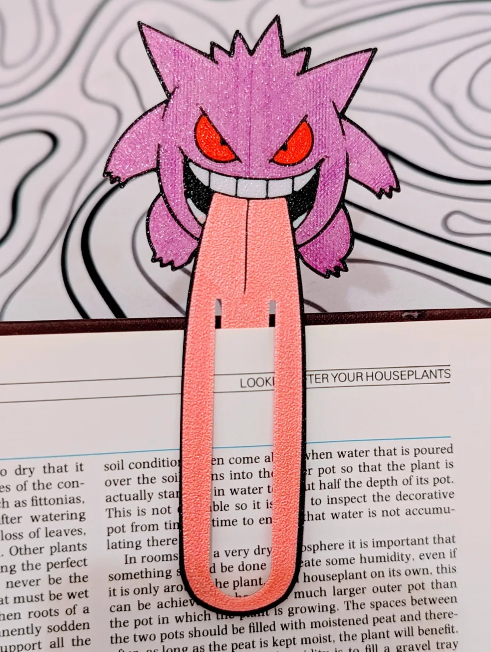 Gengar Bookmark - Free 3D Print Model - MakerWorld