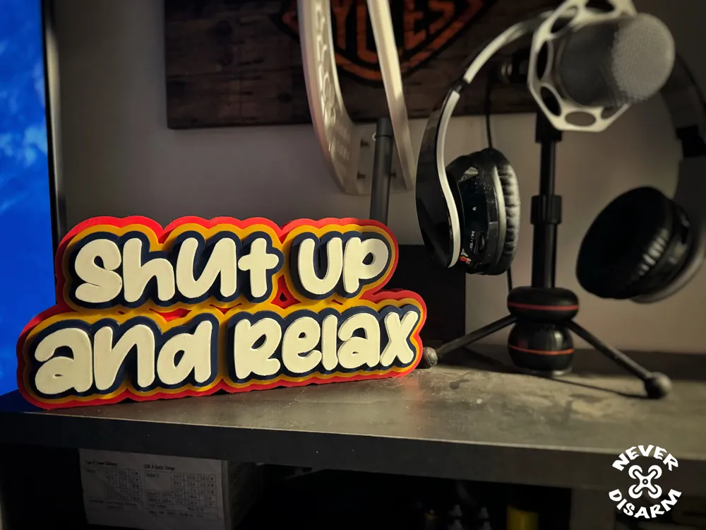 Shut Up and Relax by Never Disarm - MakerWorld