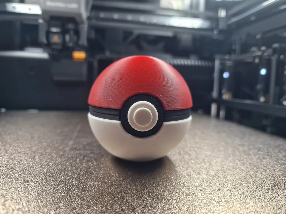 Opening Pokeball V3 (No AMS) - Free 3D Print Model - MakerWorld