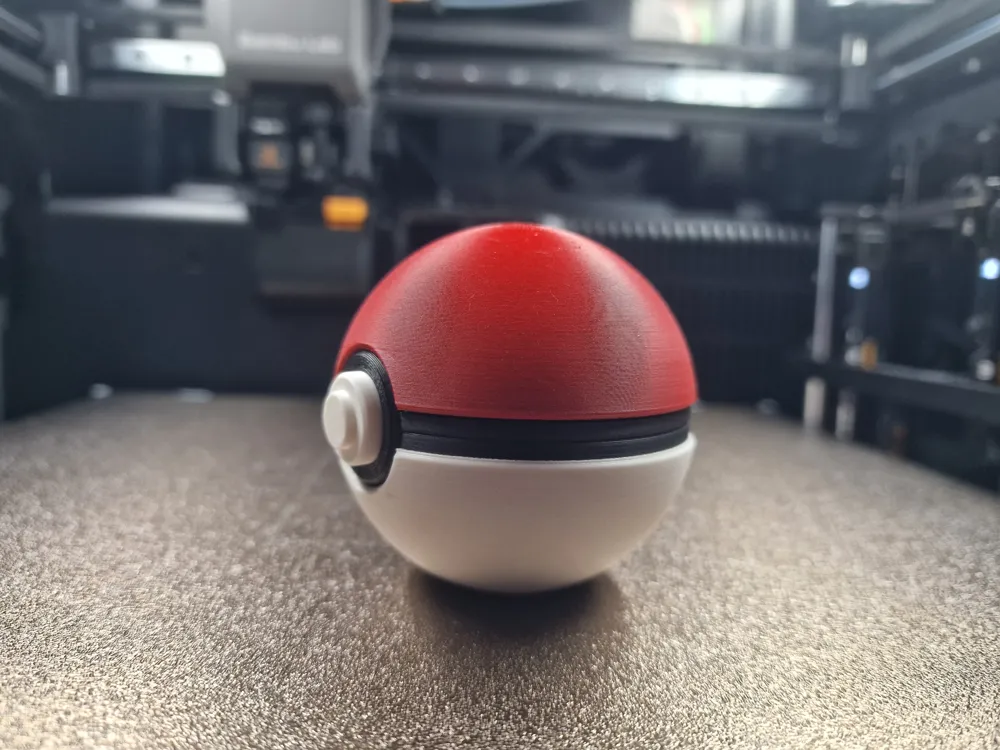 Opening Pokeball V3 (No AMS) - Free 3D Print Model - MakerWorld