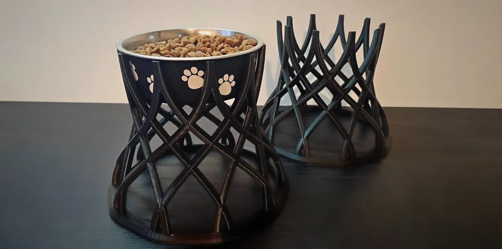 Elevated Pet Bowl Riser - Free 3D Print Model - MakerWorld