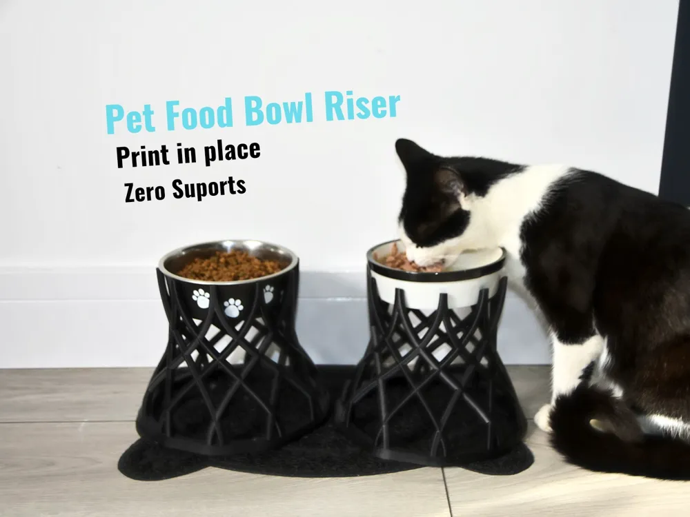 Elevated Pet Bowl Riser - Free 3D Print Model - MakerWorld