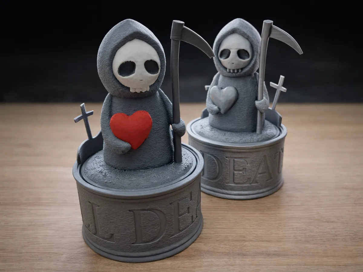 Till Death Grim Reaper Love Heart Box - Free 3D Print Model - MakerWorld