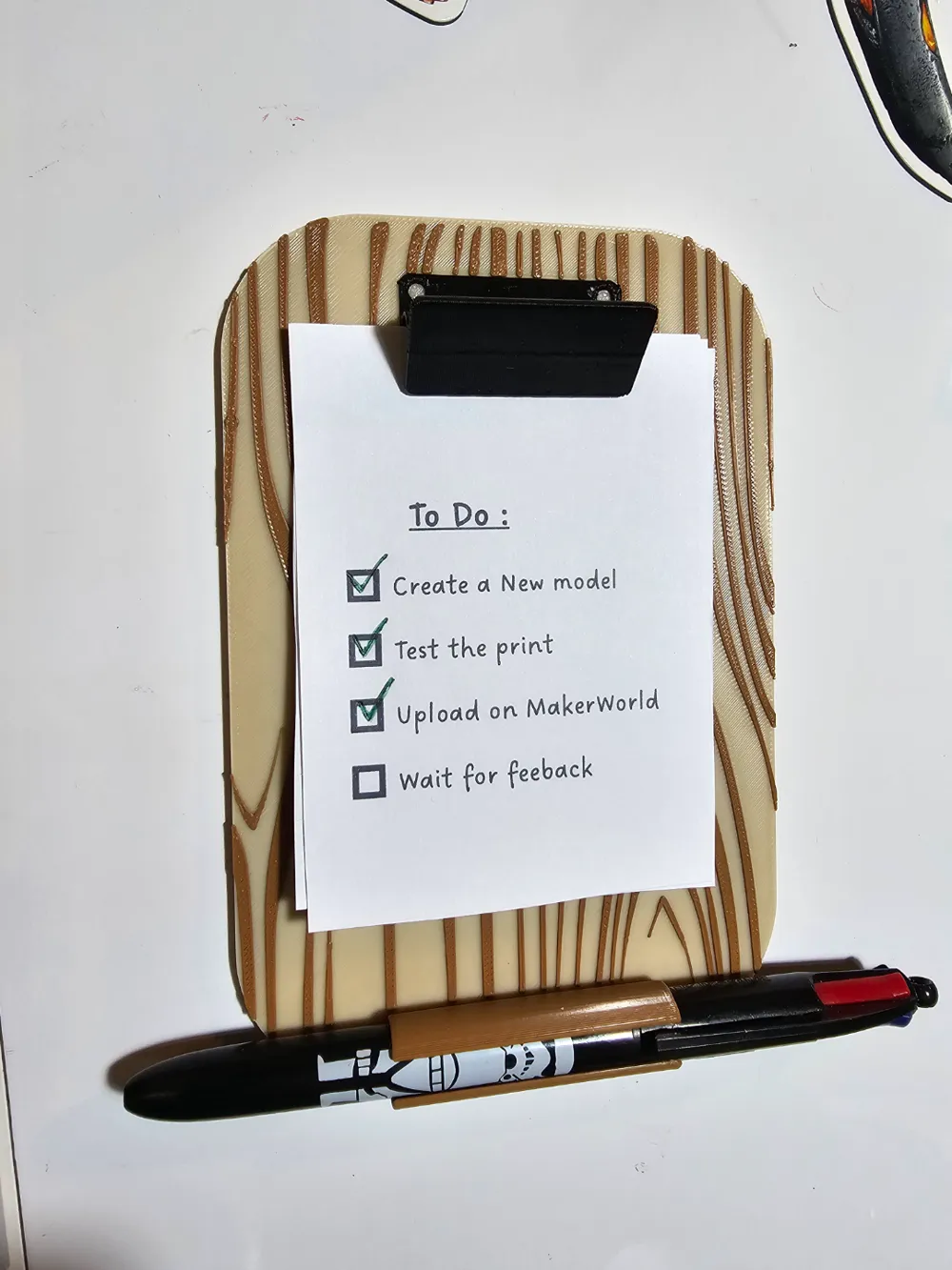 Magnetic fridge memo for notes and post-its by The_magic_squid - MakerWorld
