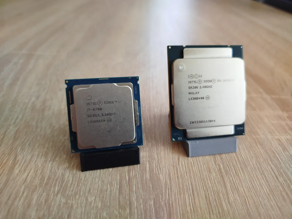 Universal Processor Display Stand Intel AMD - Free 3D Print Model ...