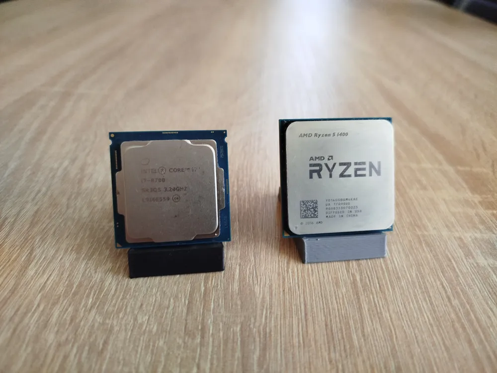 Universal Processor Display Stand Intel AMD - Free 3D Print Model ...