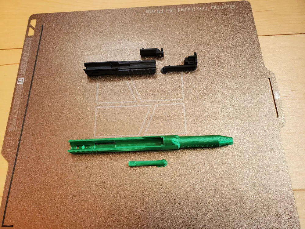 SLIDE ACTION PEN, PILOT G2, SMOOTH or CUSTOM TEXT - Free 3D Print Model ...