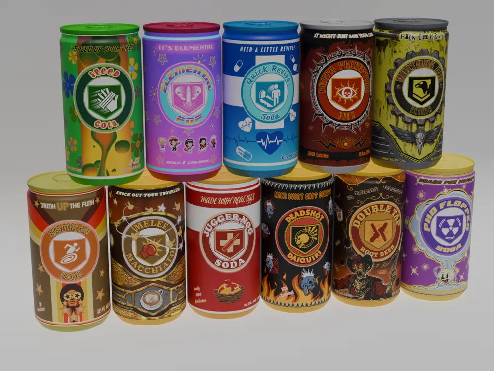 Call of Duty Zombies - All Perk Cans - Alle Perks - Free 3D Print Model ...