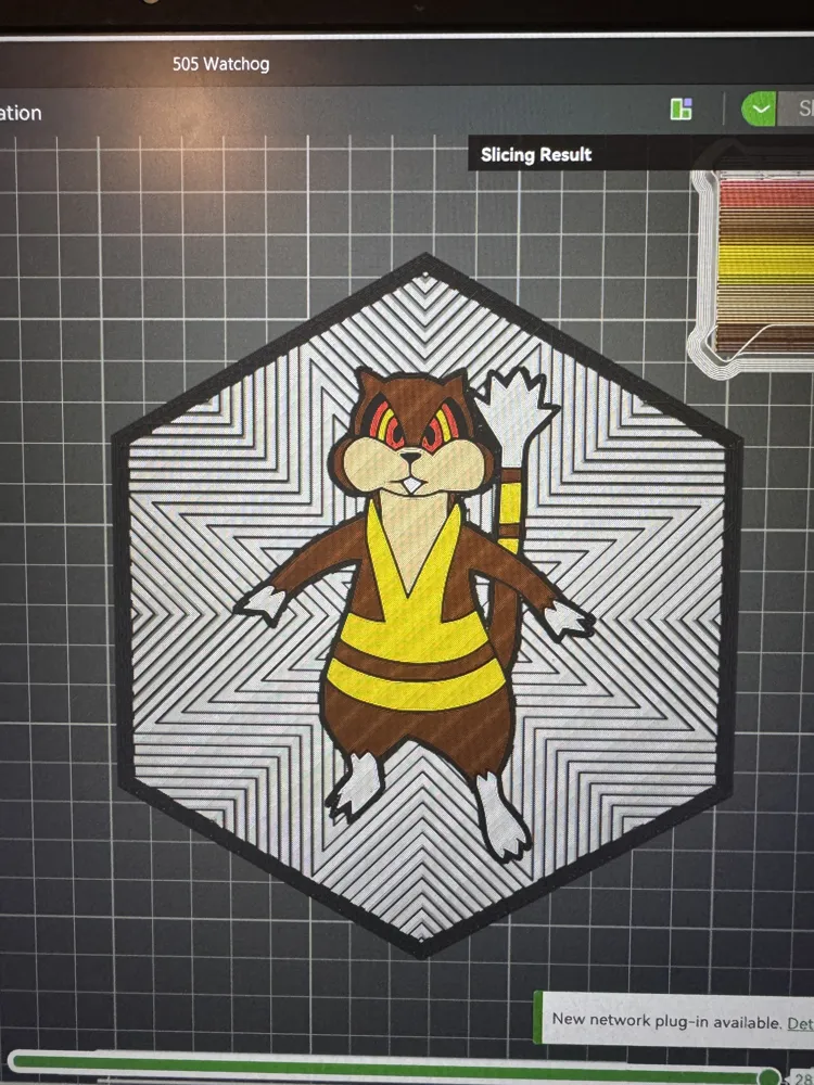 #505 Arte de pared hexagonal de Watchog - Modelo de impresión 3D ...