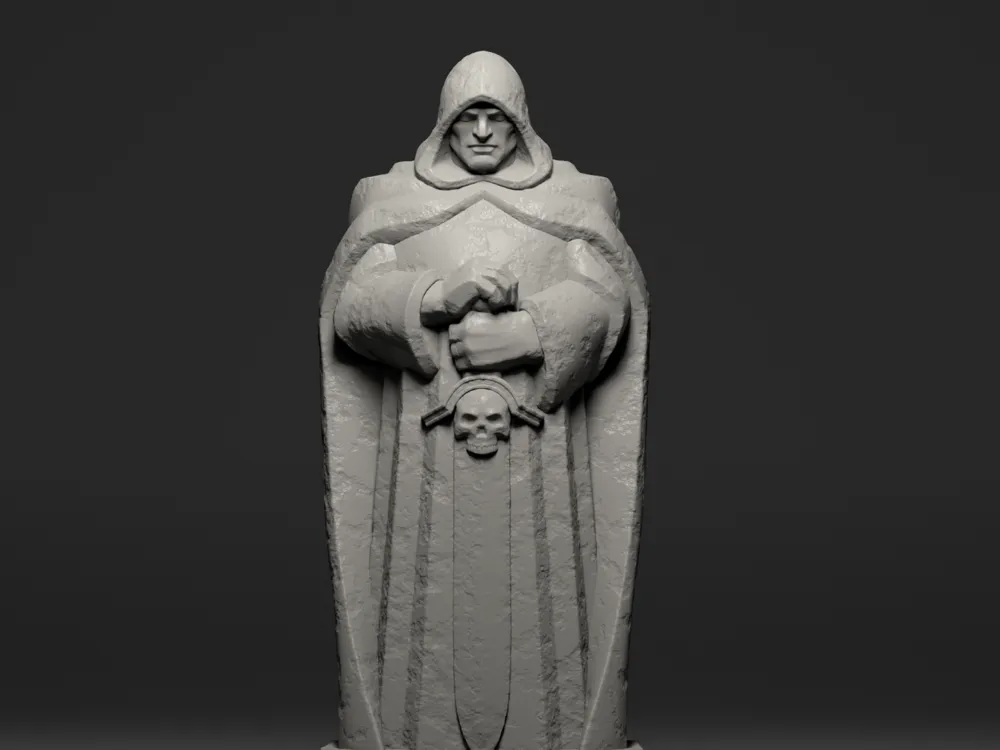 Hooded Guardian Statue - Free 3D Print Model - MakerWorld