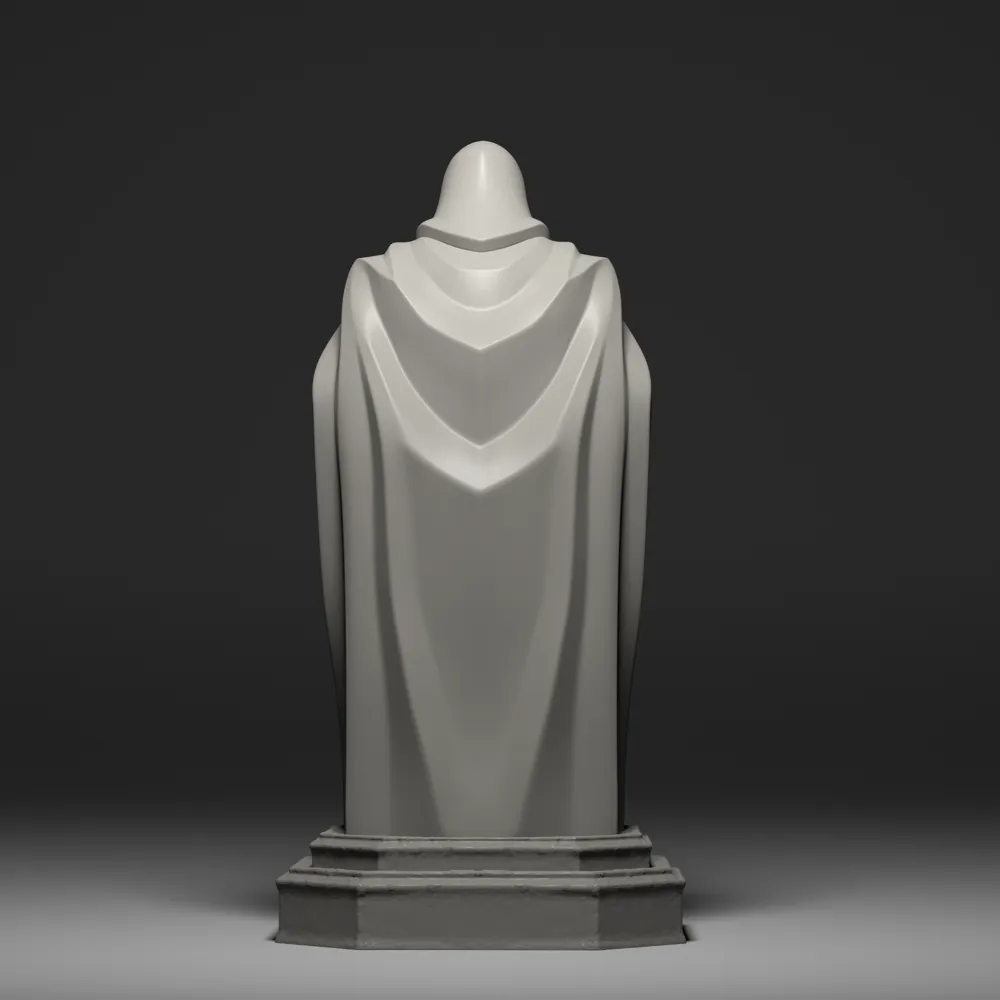 Hooded Guardian Statue - Free 3D Print Model - MakerWorld