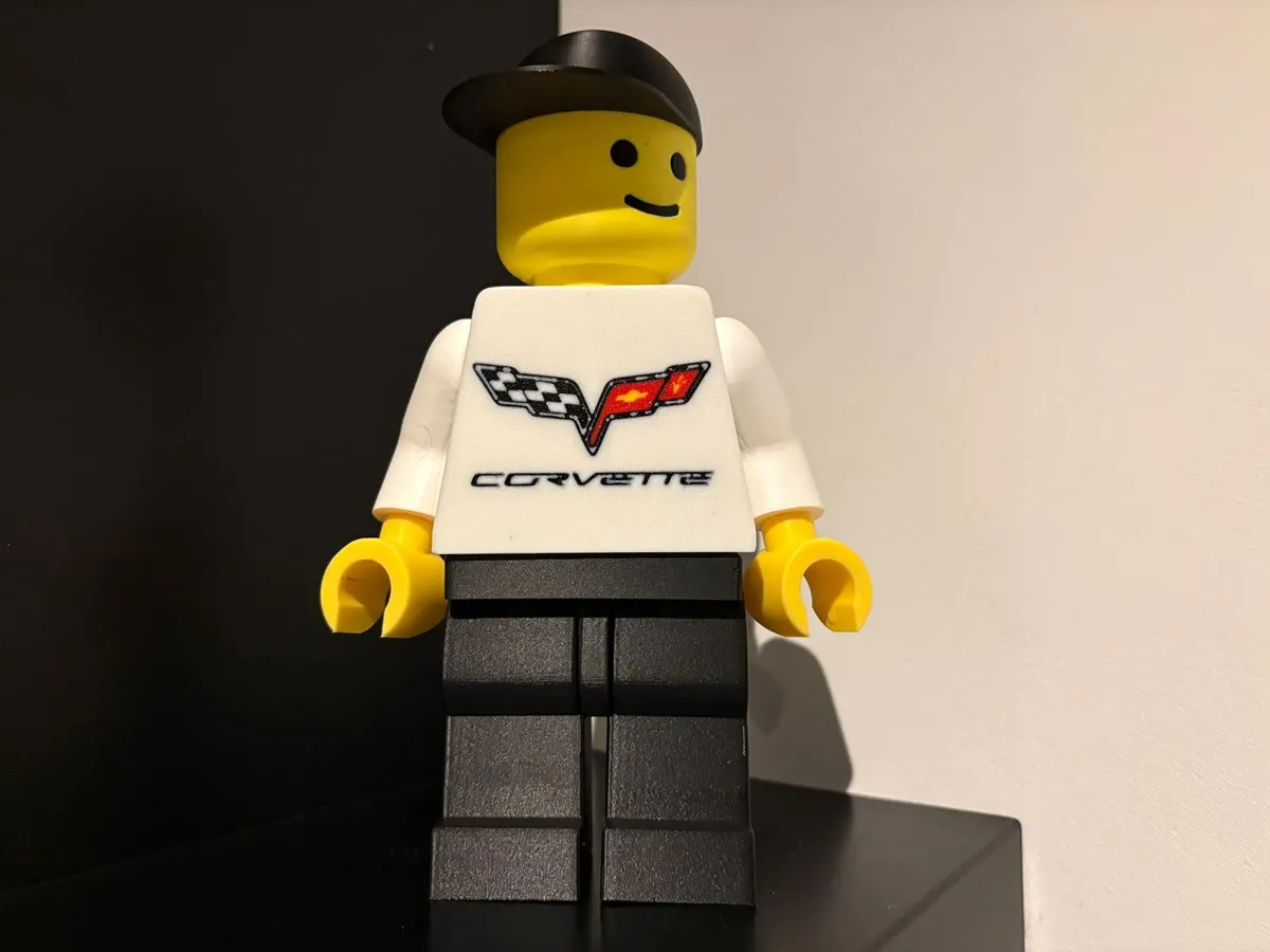 Brickman Corvette 20cm Figure - Free 3D Print Model - MakerWorld