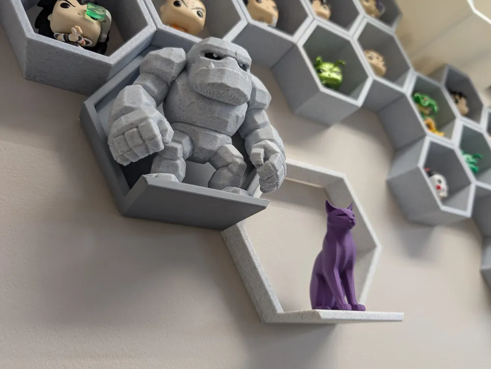 Mezzo Aero Hexo Shelf by Daniele MakerWorld: Download Free 3D Models