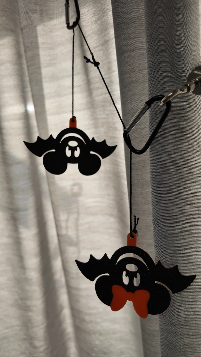 Mickey&Minnie bat Halloween design by Wendyhuan123.CA - MakerWorld