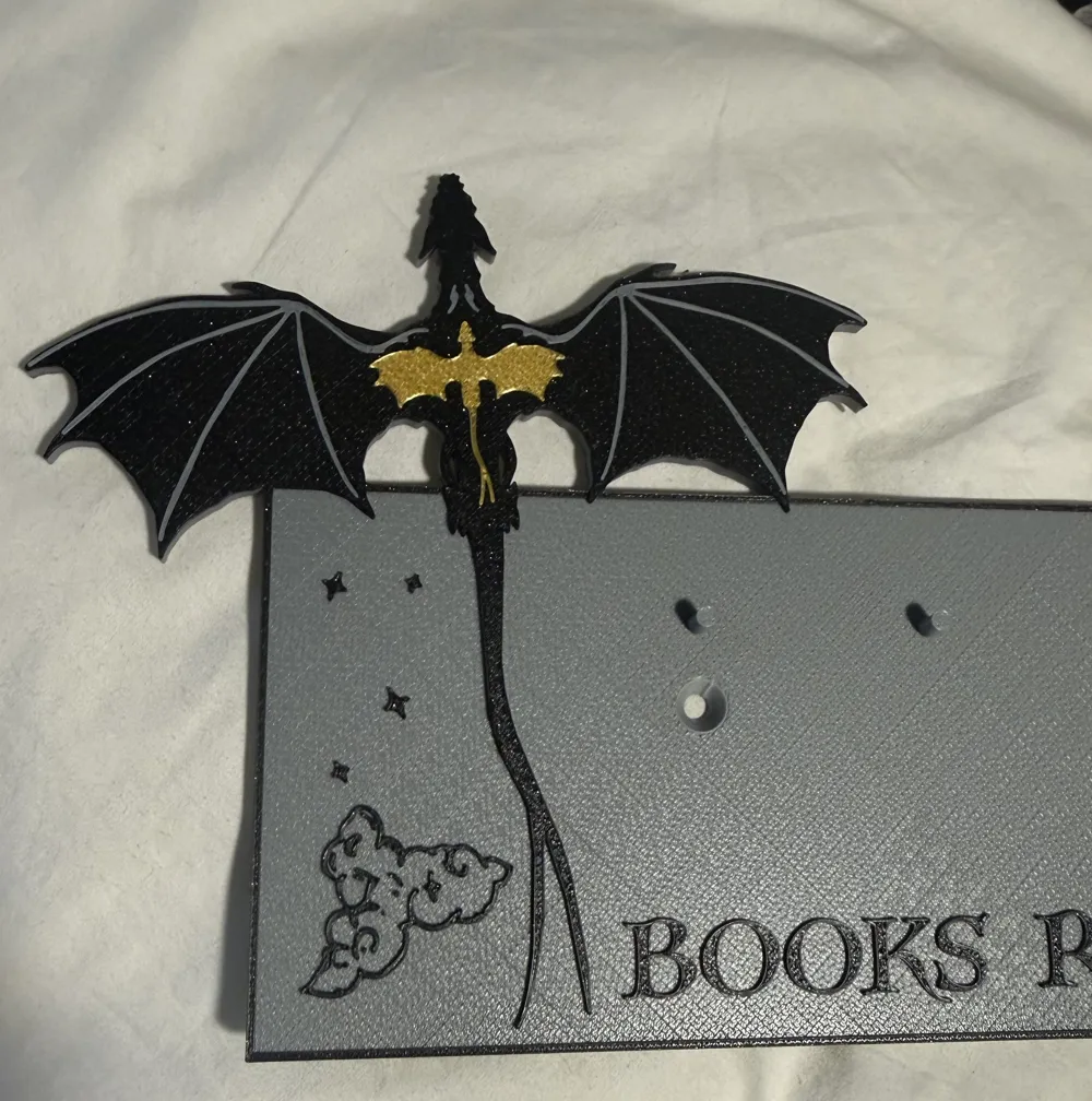 Fourth Wing Buchzähler – Kostenloses 3D-Druckmodell – MakerWorld