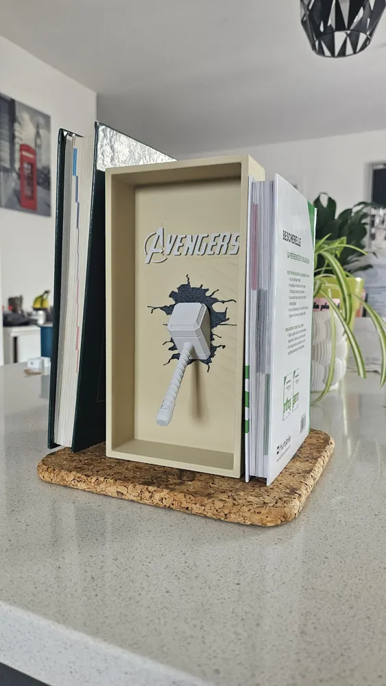 NO AMS Mjolnir Book Nook - Free 3D Print Model - MakerWorld