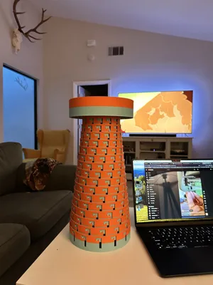 Portable stool (twist an sit) - Free 3D Print Model - MakerWorld